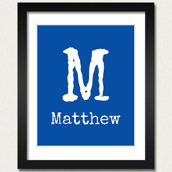 Personalized Name Poster Alphabet Nursery Print Choose - Etsy