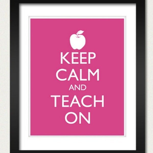 Keep Calm and Teach - Etsy