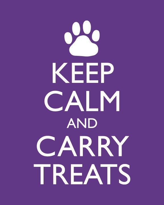 Dog Poster - Keep Calm and Carry on - Keep Calm and Carry Treats - Pet ...
