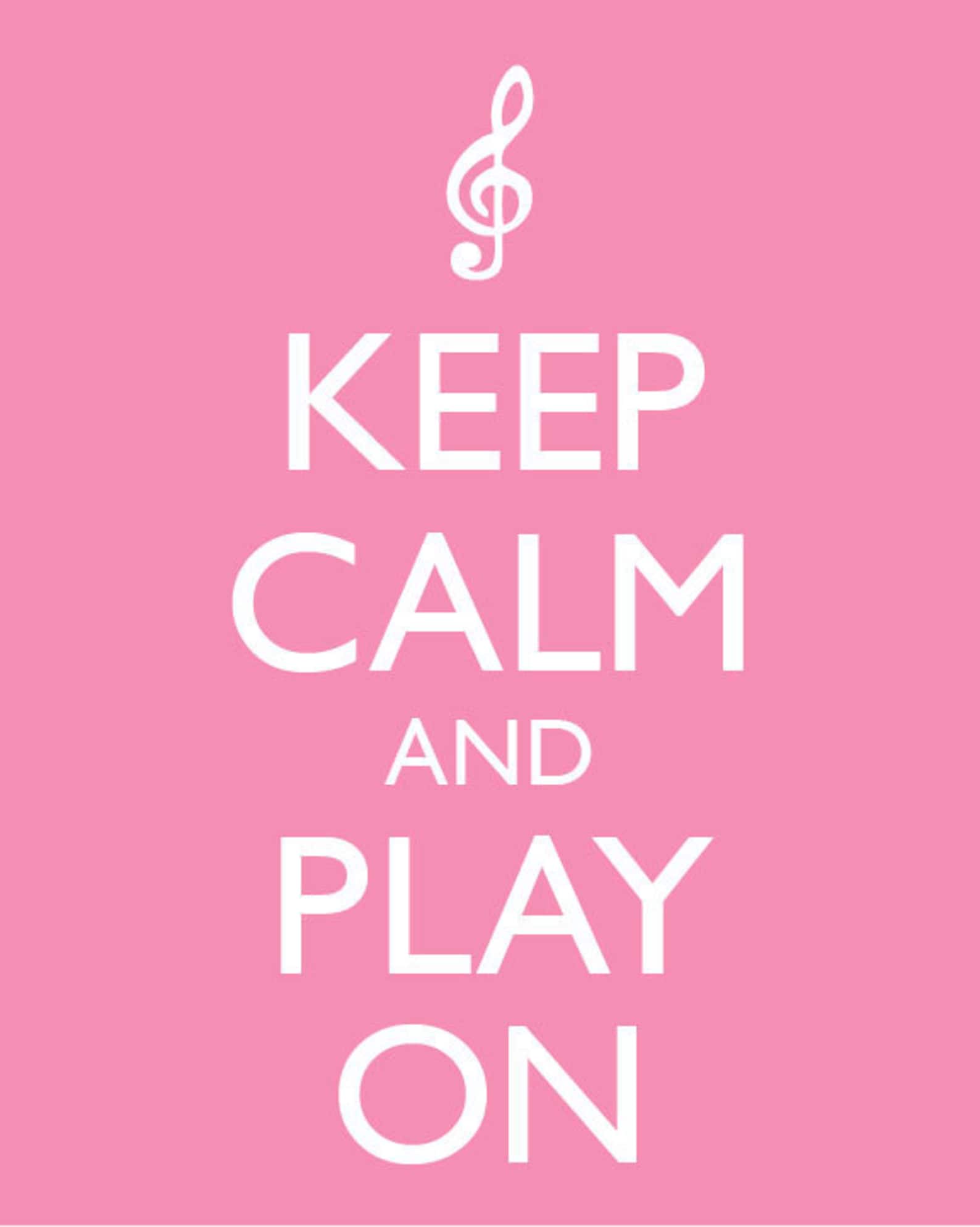 Keep Calm and Play on Music Poster - Keep Calm and Carry on - Musician ...