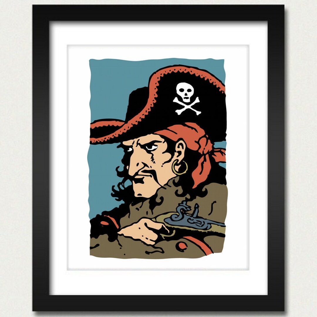 Pirate Poster / Pirate Print / Arrr Pirate - 8x10 Art Print - Etsy