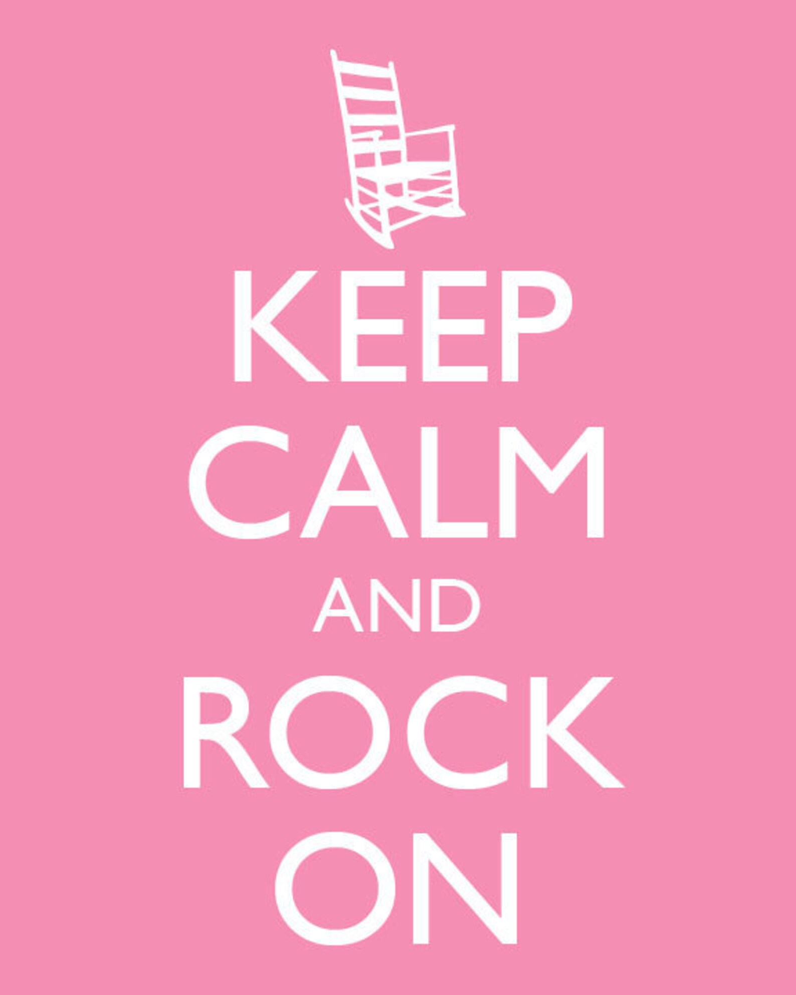 Keep Calm and Carry on - Keep Calm and Rock on - Humorous or Nursery ...