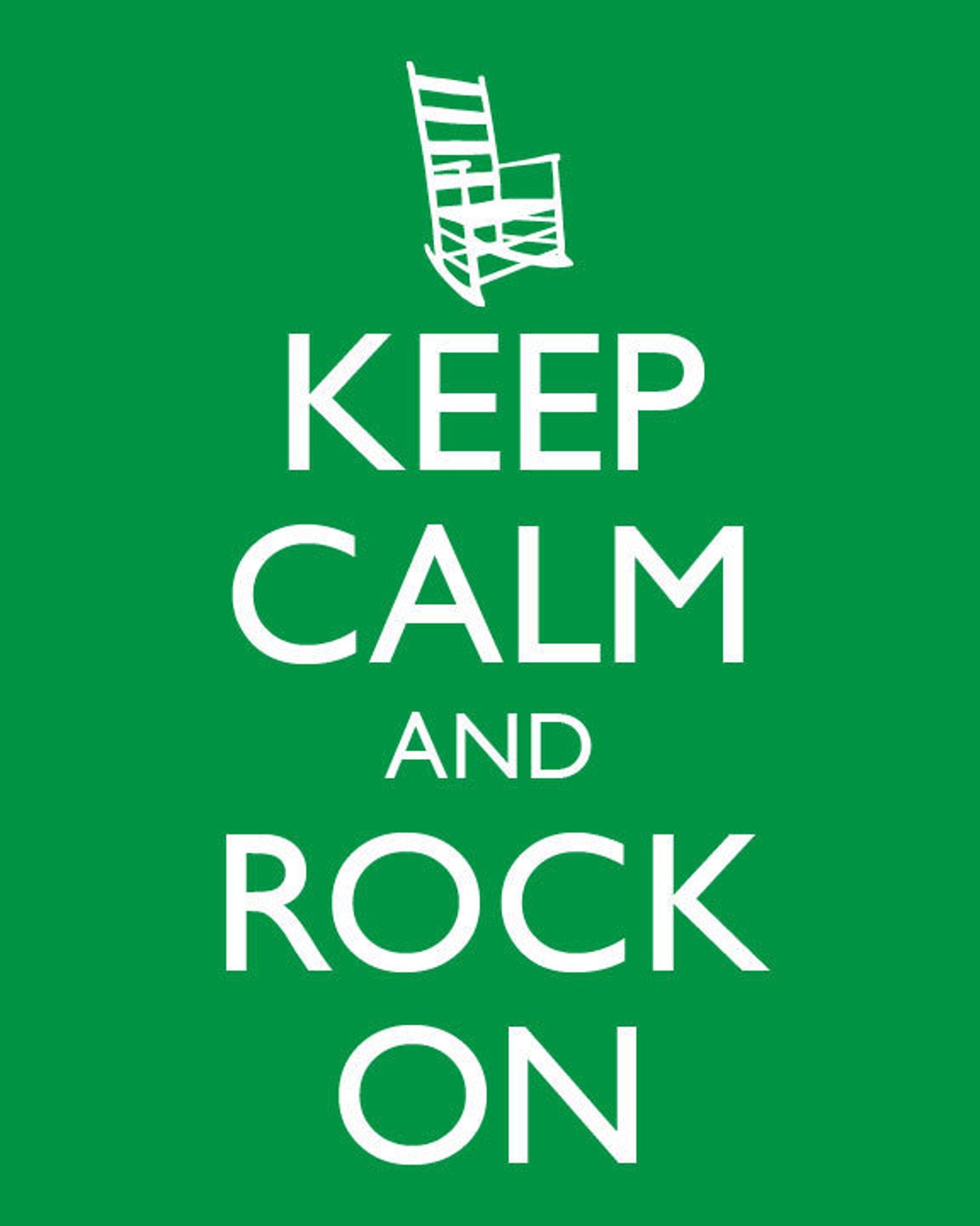 Keep Calm and Carry on - Keep Calm and Rock on - Humorous or Nursery ...