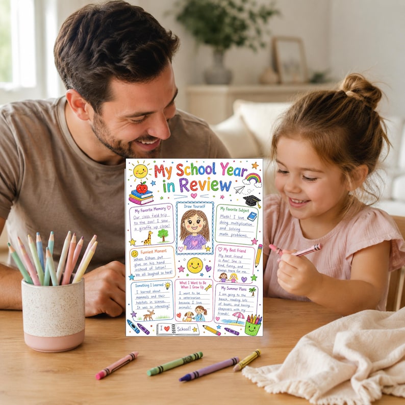 End of School Year Activity Printable | My School Year in Review ...