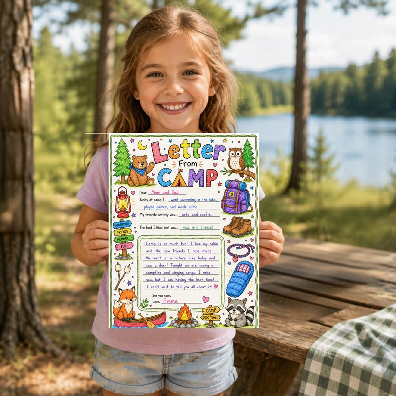 Letter From Camp Printable PDF | Summer Camp Writing Activity | Camp ...