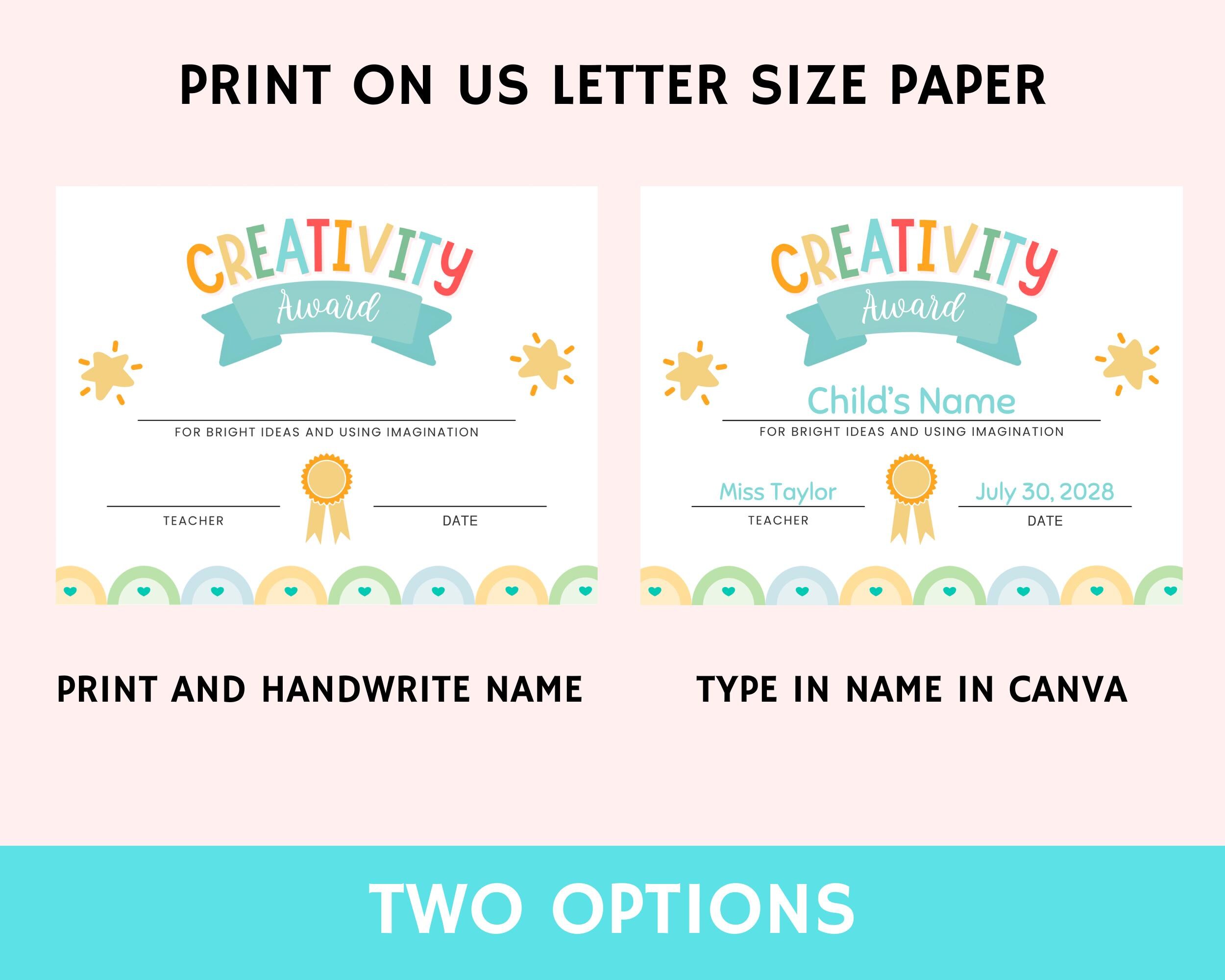 Classroom Awards Printable – 20 Unique Student Certificates | Editable ...