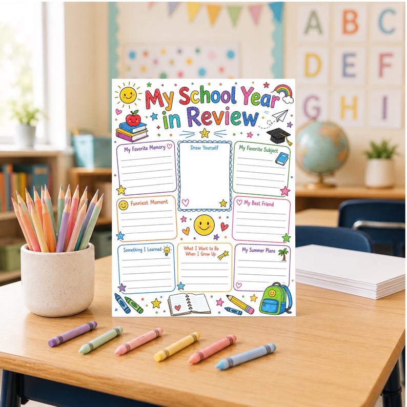 End of School Year Activity Printable | My School Year in Review ...