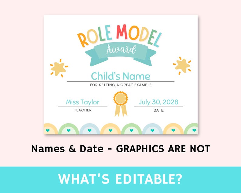 Classroom Awards Printable – 20 Unique Student Certificates | Editable ...