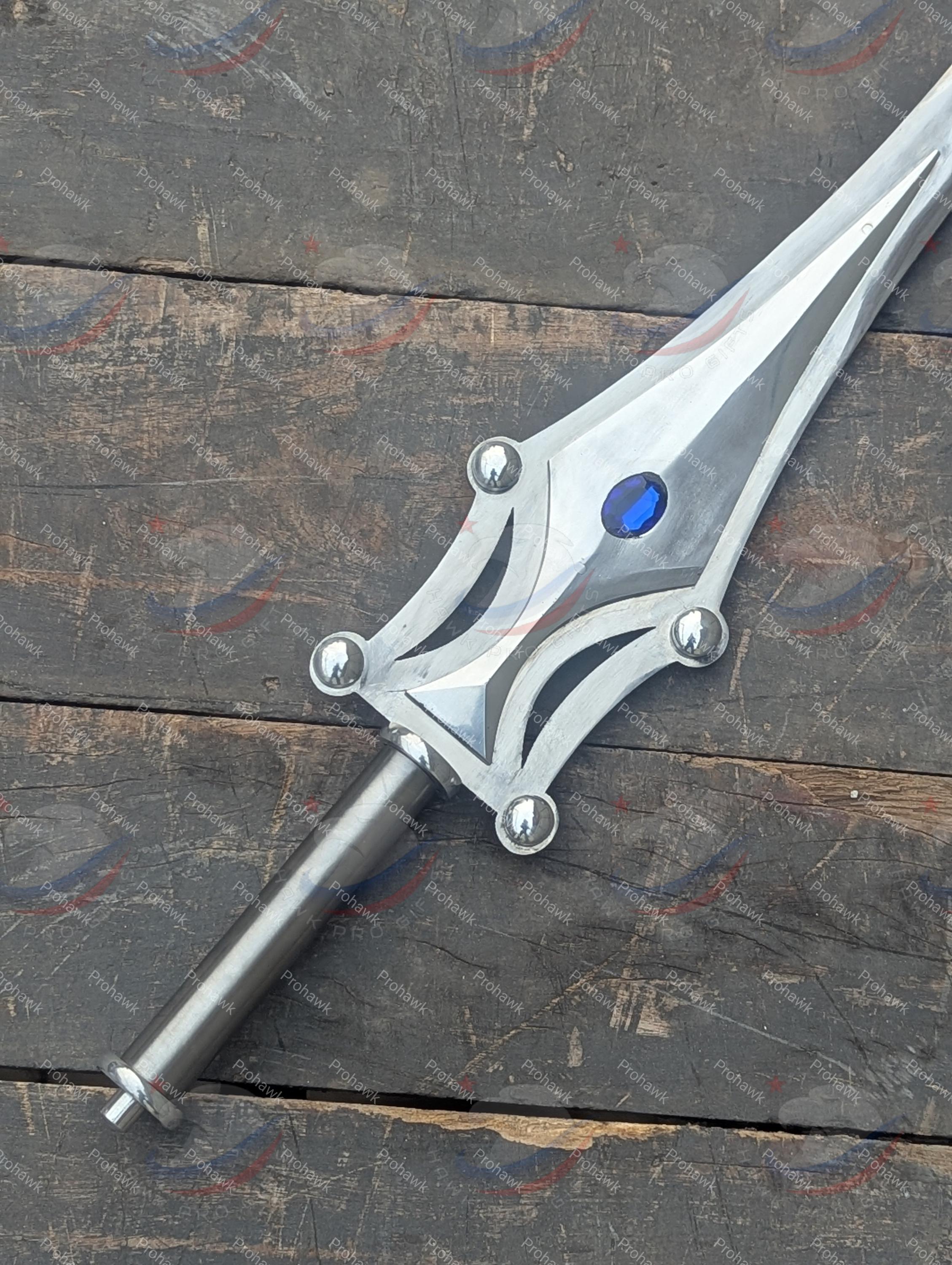 Handmade She-ra Power Sword Replica – Steel, Blue Gem, With Sheath - Etsy