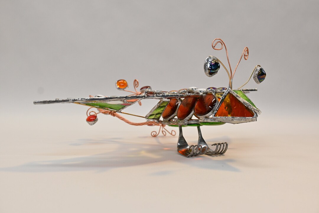 Stained Glass Abstract Bug Named Harold - Etsy