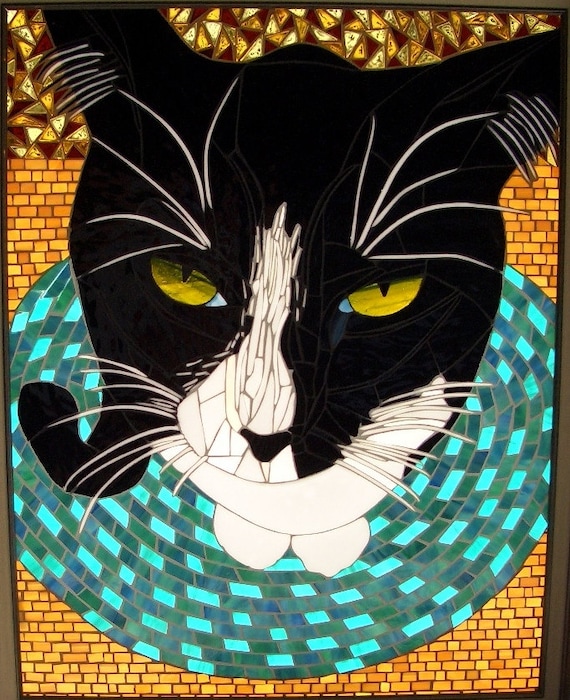 Mosaic Cat Artwork And Custom Designs From Your Picture | Etsy