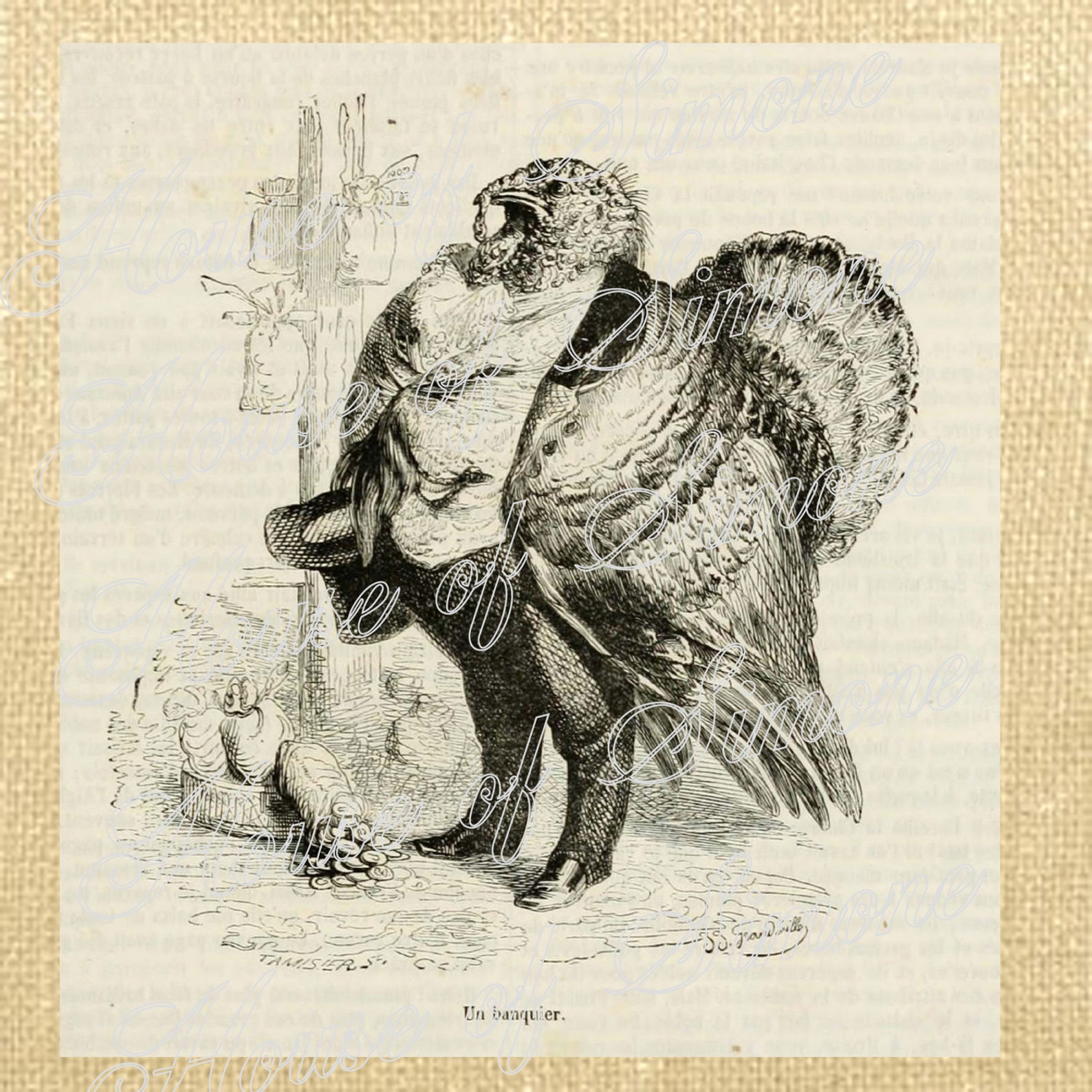 Turkey Thanksgiving Victorian Antique Vintage Download Graphic Image ...