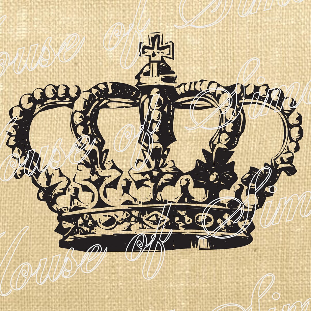 Crown Cross King Queen Royal Vintage Download Graphic Image Art ...