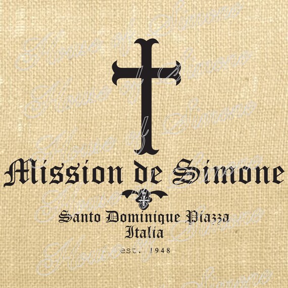 Mission Cross Religious Saint Vintage Download Graphic Image - Etsy