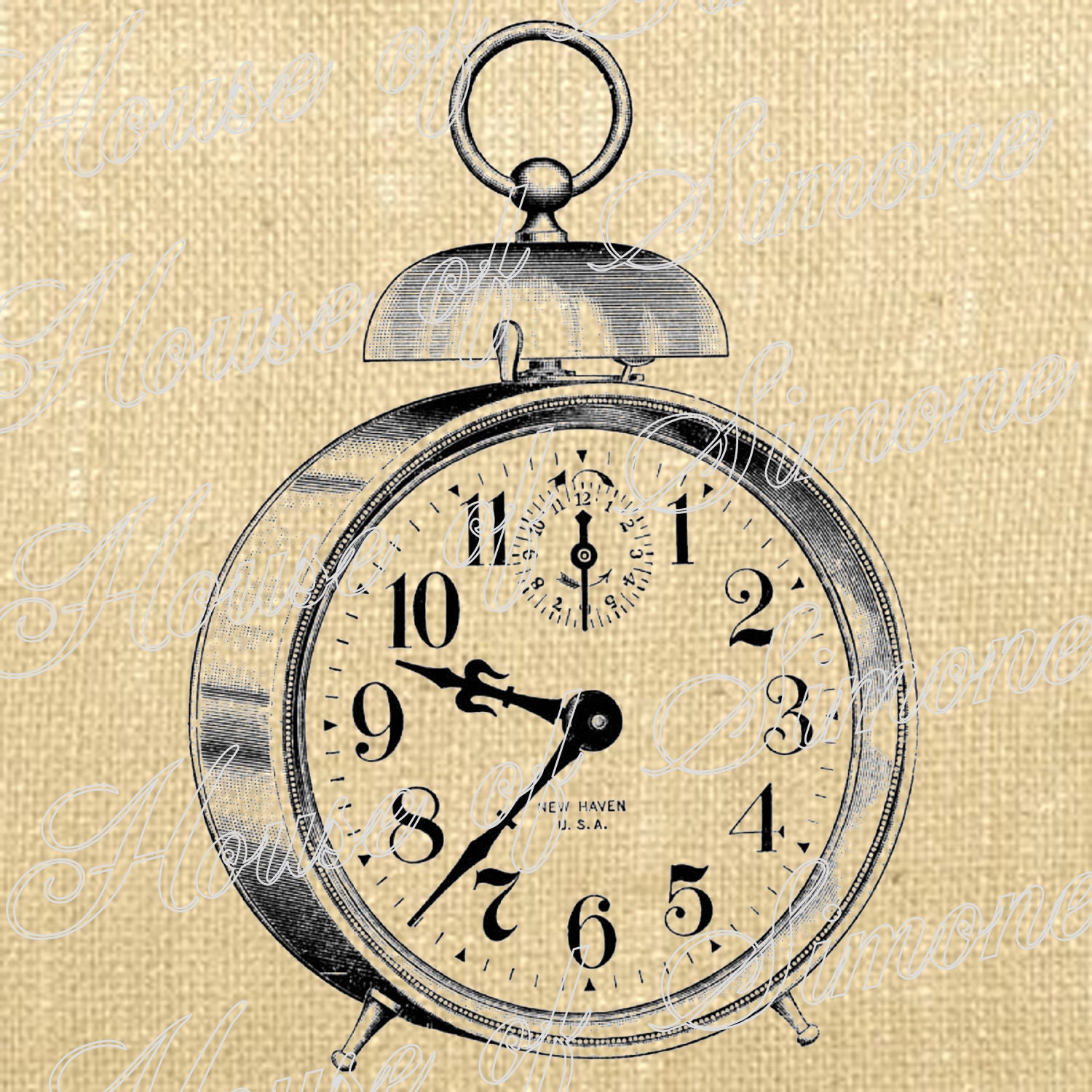 Vintage Clock Drawing