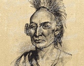 Black Hawk Indian Chief Native American Download Graphic Image - Etsy