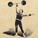 Circus Strongman Weightlifter Man Vaudeville French Download Graphic ...