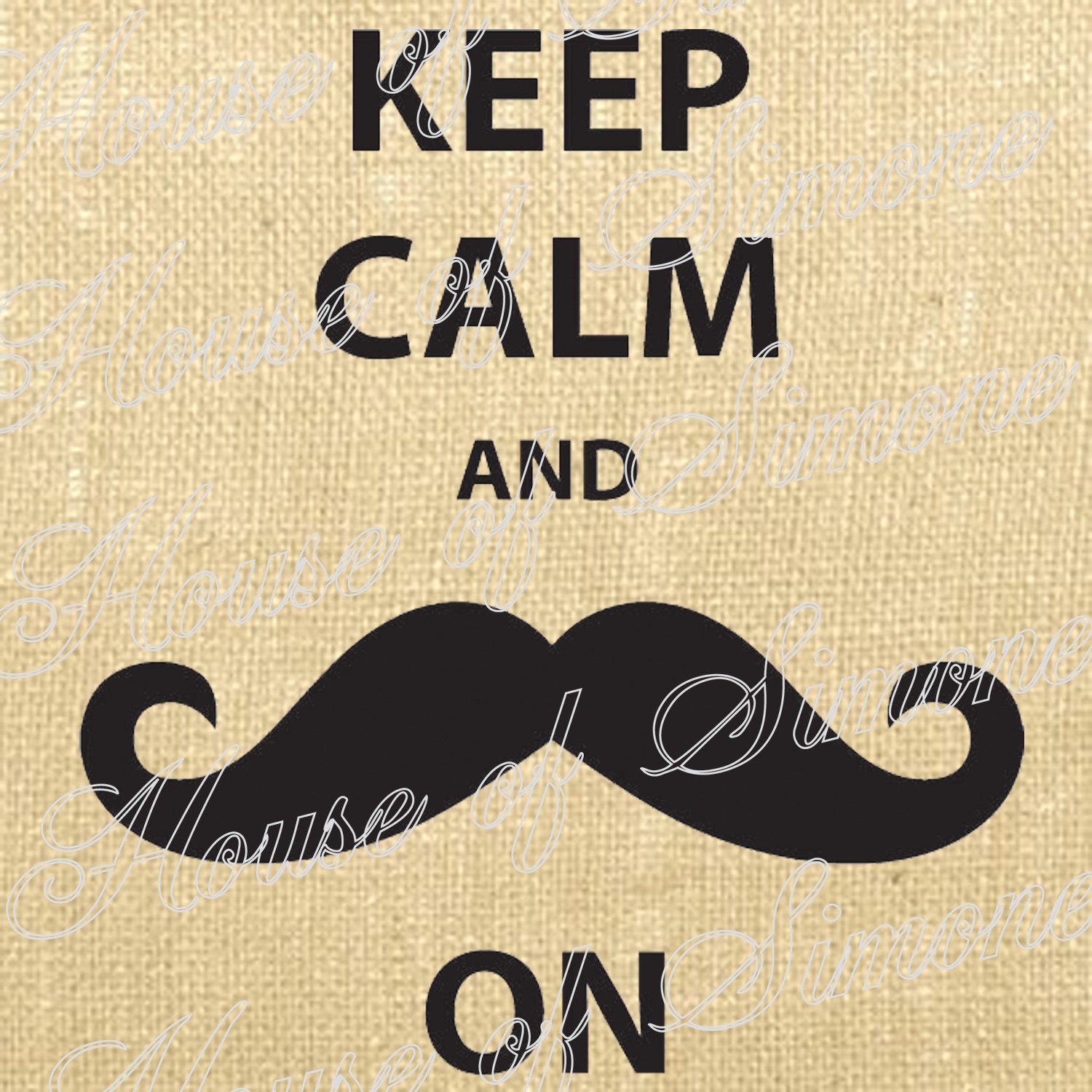 Moustache Keep Calm and Carry on English Download Graphic Image Art ...