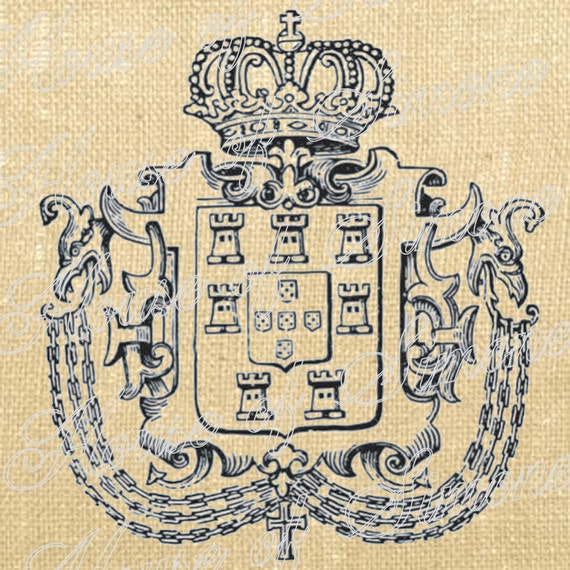 Crown Cross Crest Frame Royal Vintage Download Graphic Image | Etsy