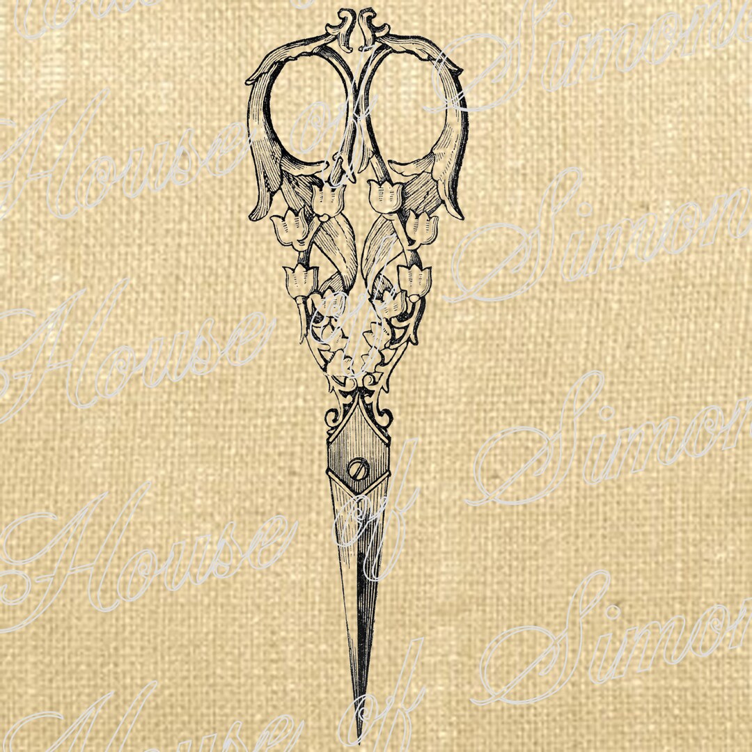Scissors Notions Sew Antique Vintage Download Graphic Image Art ...
