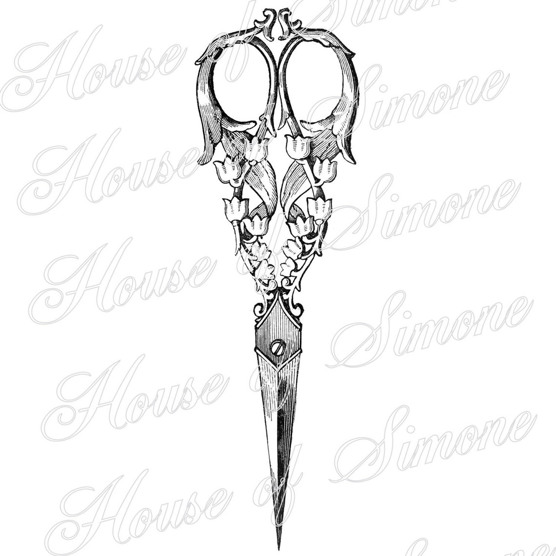 Scissors Notions Sew Antique Vintage Download Graphic Image Art ...