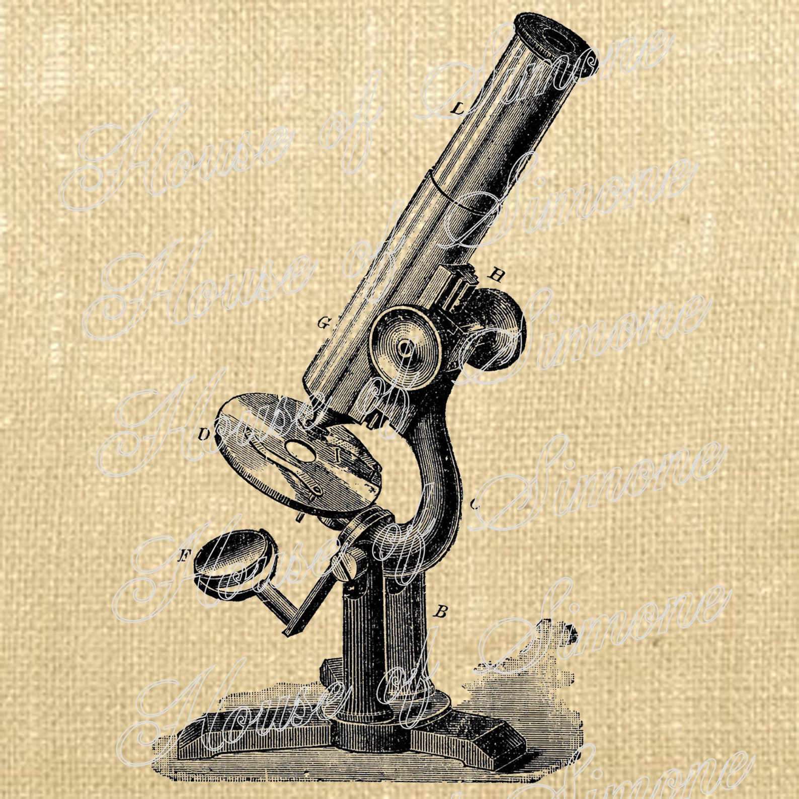 Microscope Science Lab Vintage Download Graphic Image Art - Etsy