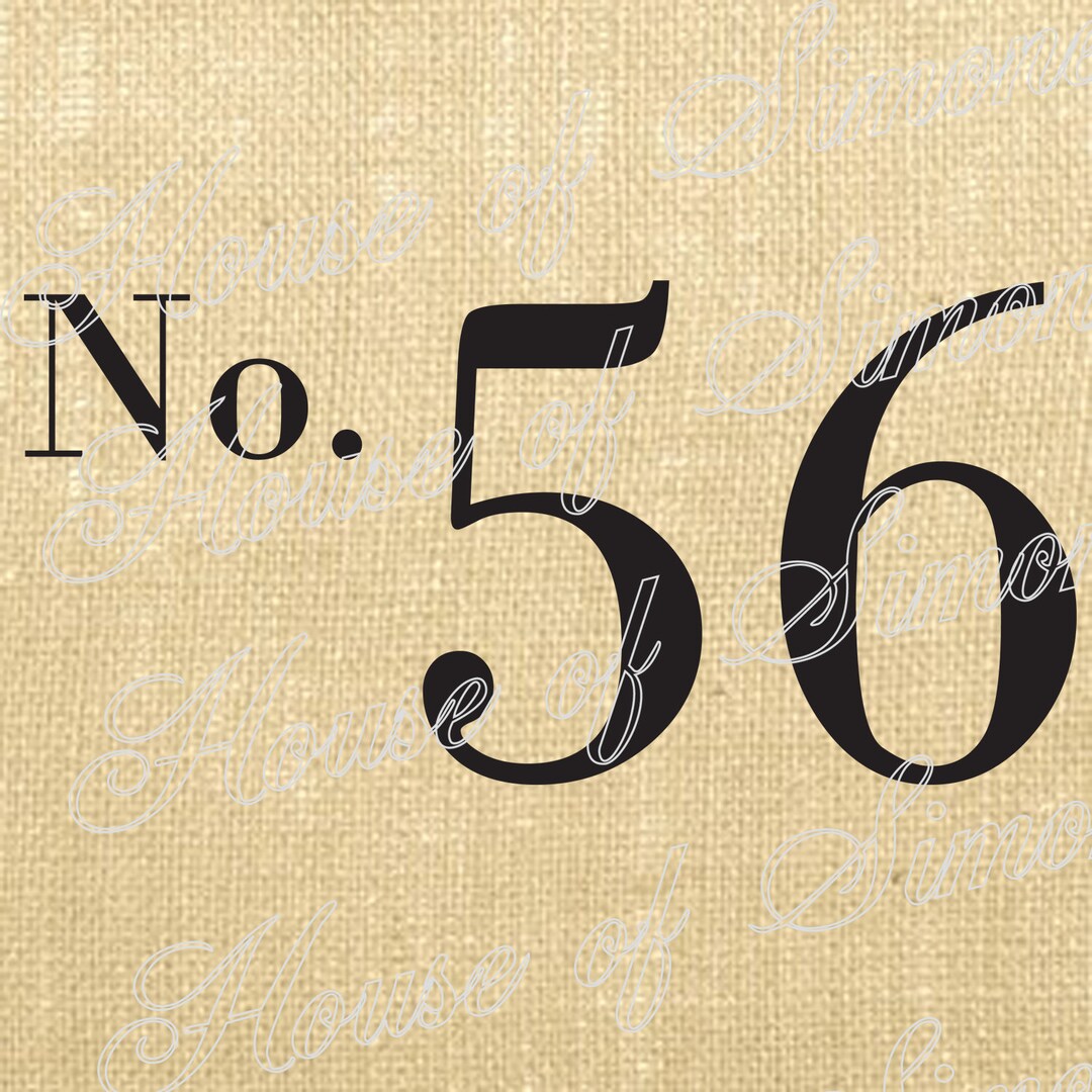Hotel Numbers 56 Vintage Download Graphic Image Art Jpeg Transfer ...