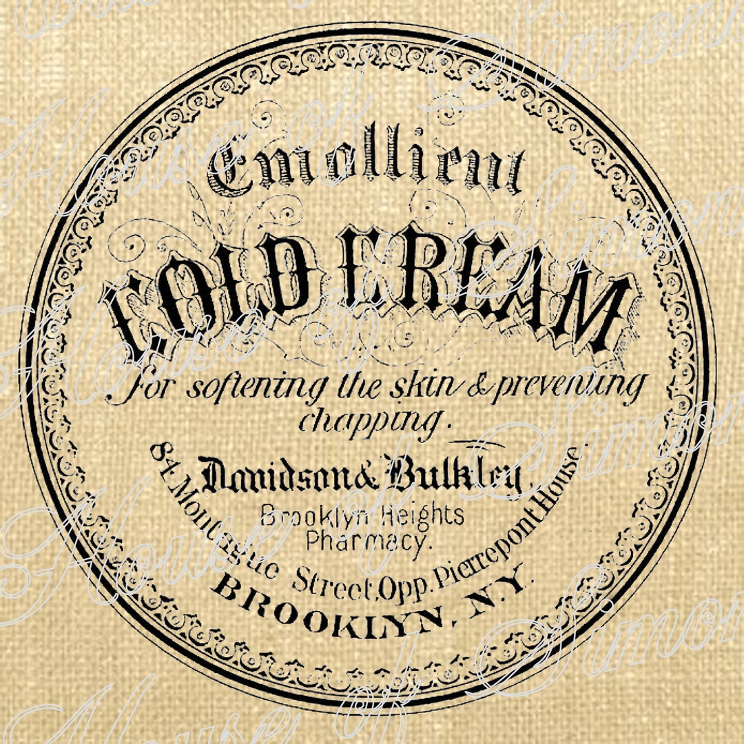 Cream Label Victorian Antique Vintage Download Graphic Image Art ...