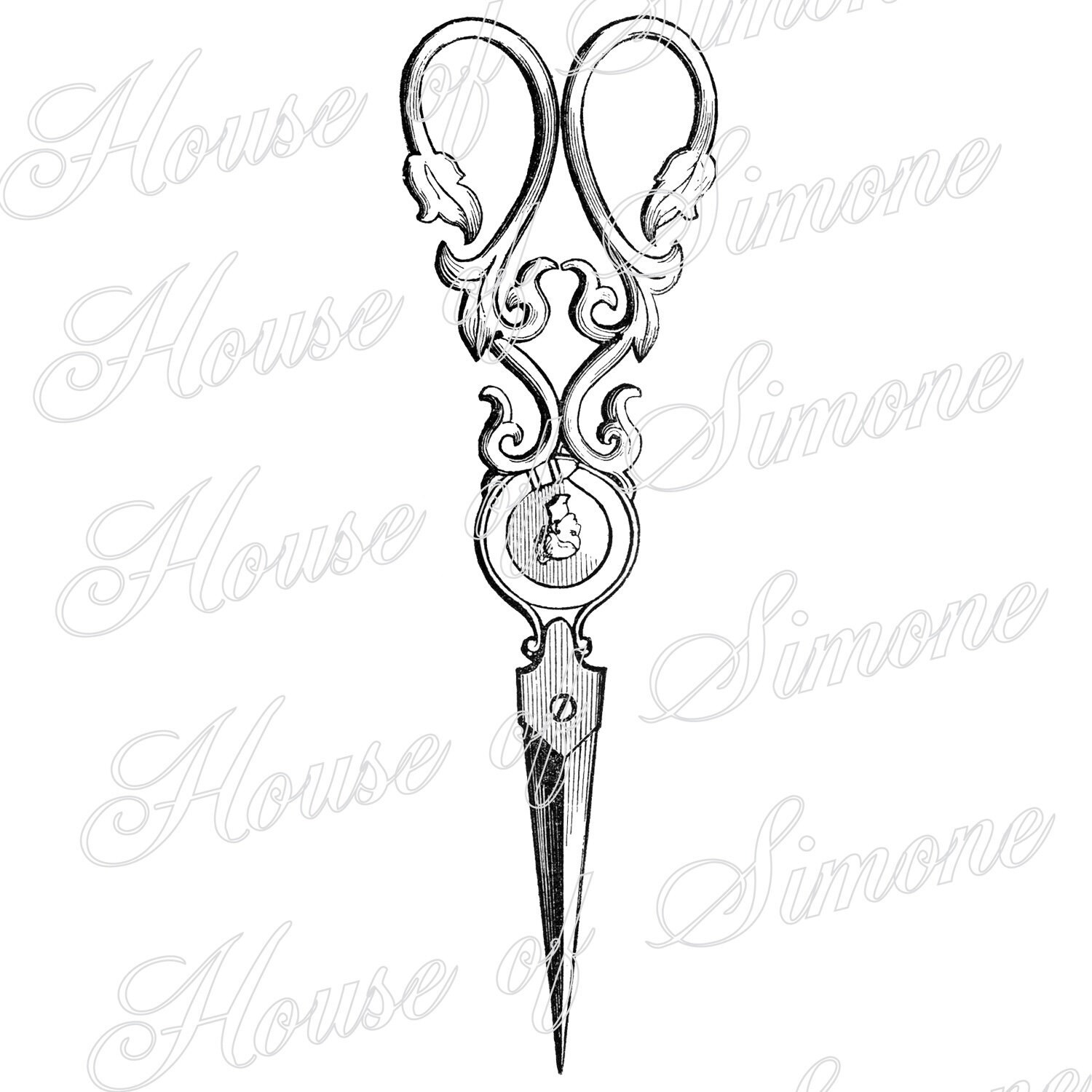 Scissors Notions Sew Antique Vintage Download Graphic Image Art ...