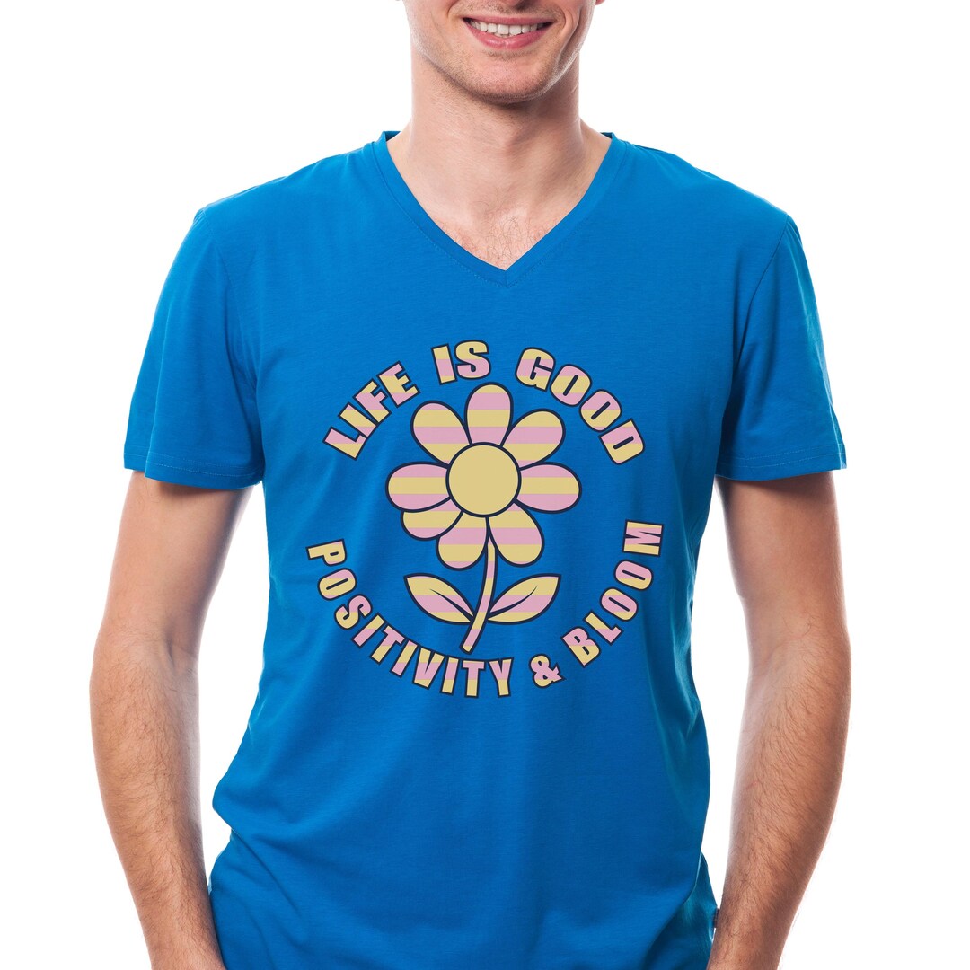Life is Good Daisy PNG, Retro Flower T-shirt Design (digital Download ...