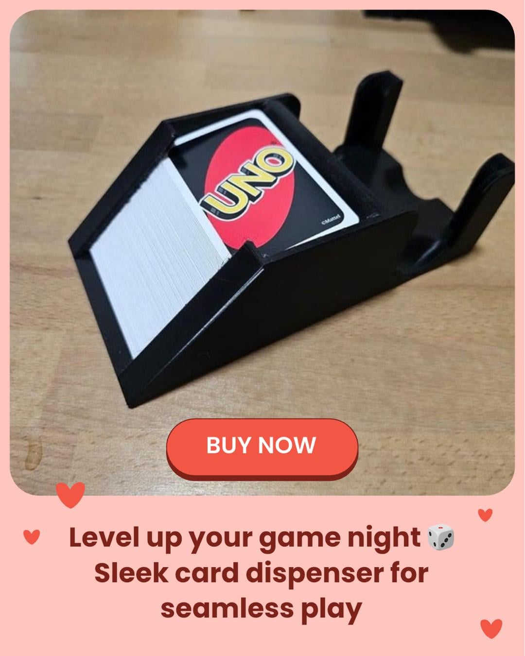 3D Printed Card Dispenser – Tabletop Game Organizer, Poker & UNO - Etsy