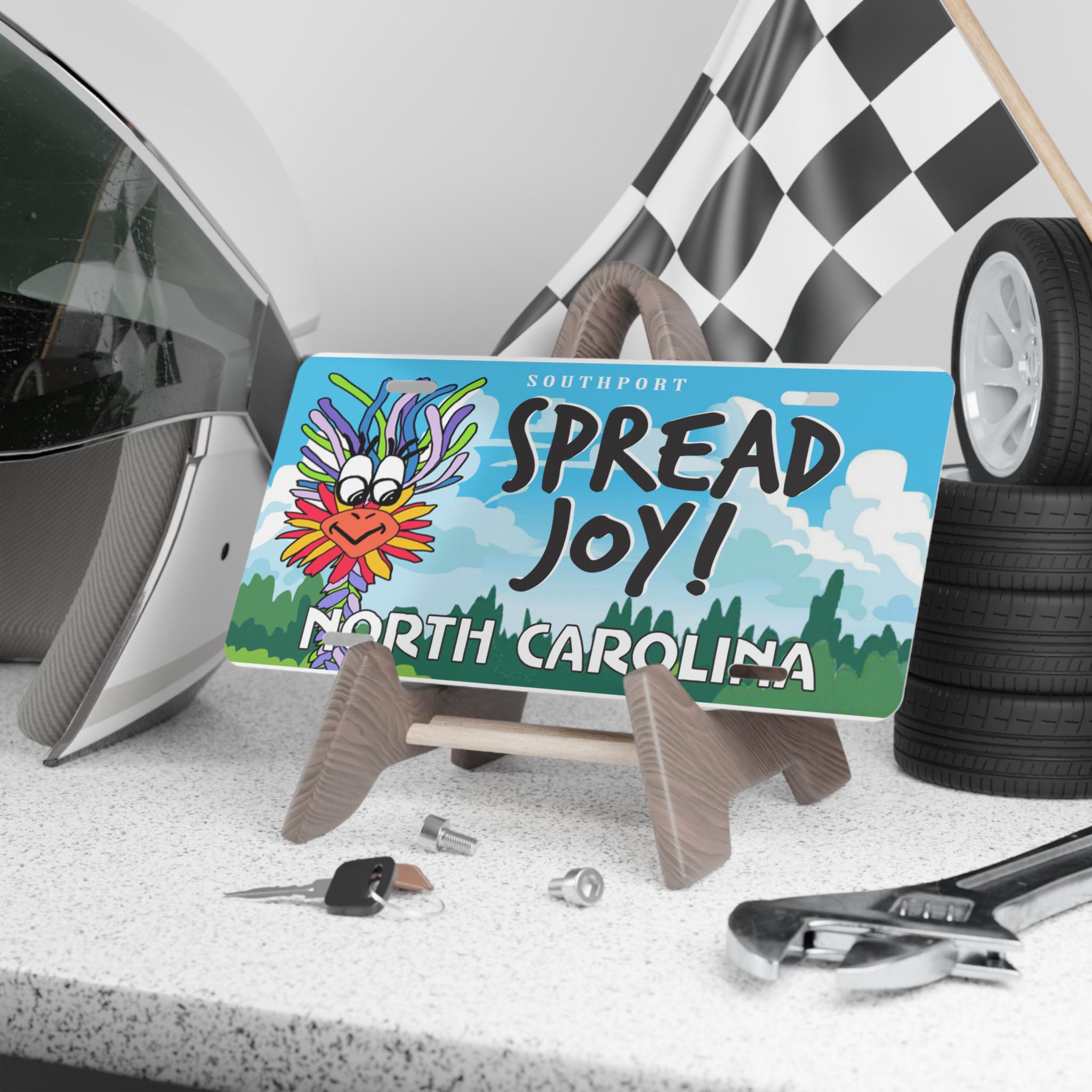 Gooney Bird Spread Joy Vanity Plate - Southport North Carolina - Etsy