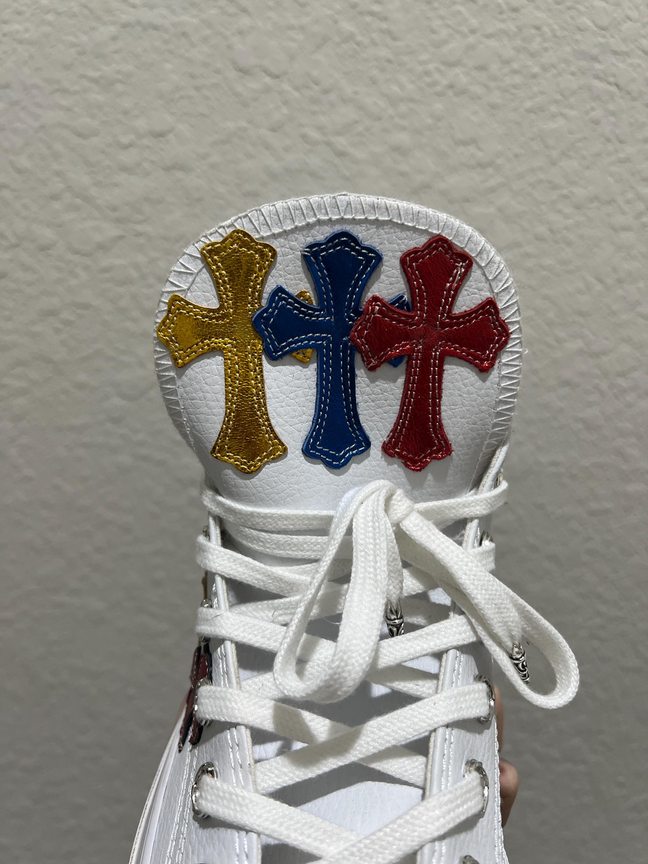 Custom Made Converse All Star With Cross Patches - Etsy