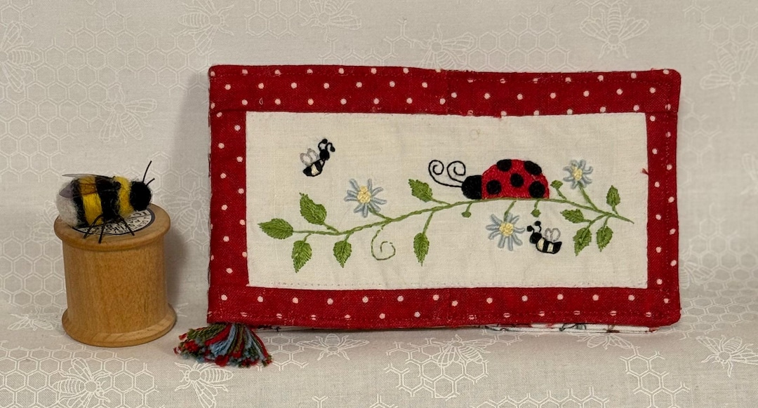 Embroidered Handcrafted Ladybird Needle Book – Sewing Organiser - Etsy