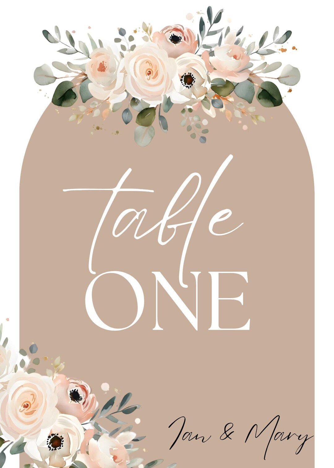 Table Numbers - Design 1 - Etsy