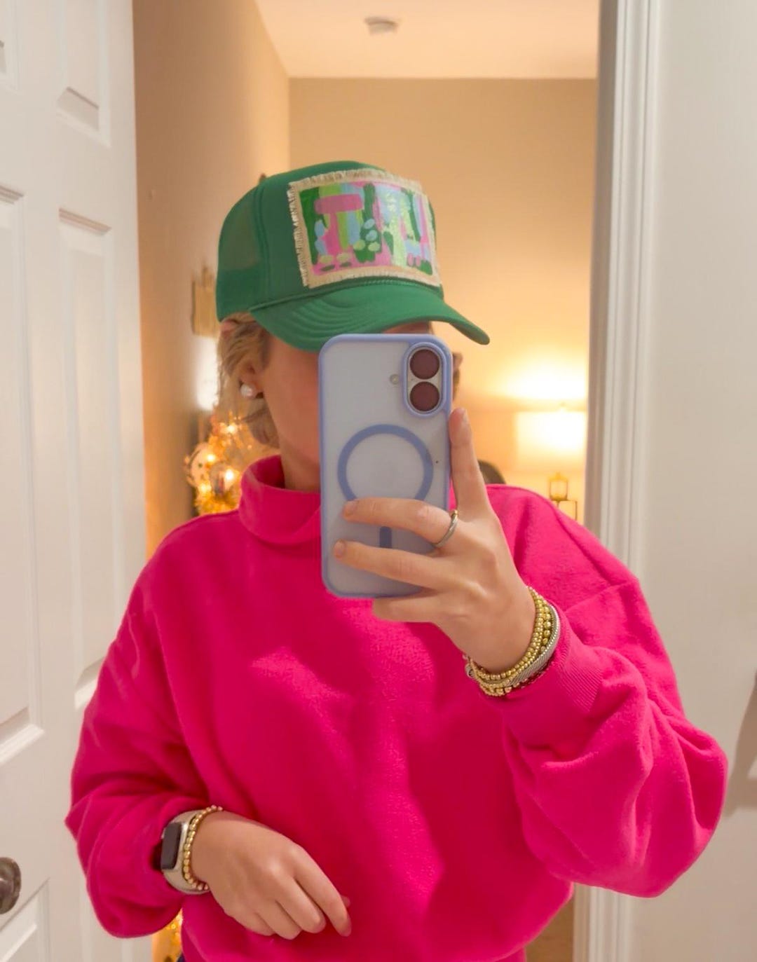 Hand-painted Kelly Green Patch Trucker Hat - Etsy