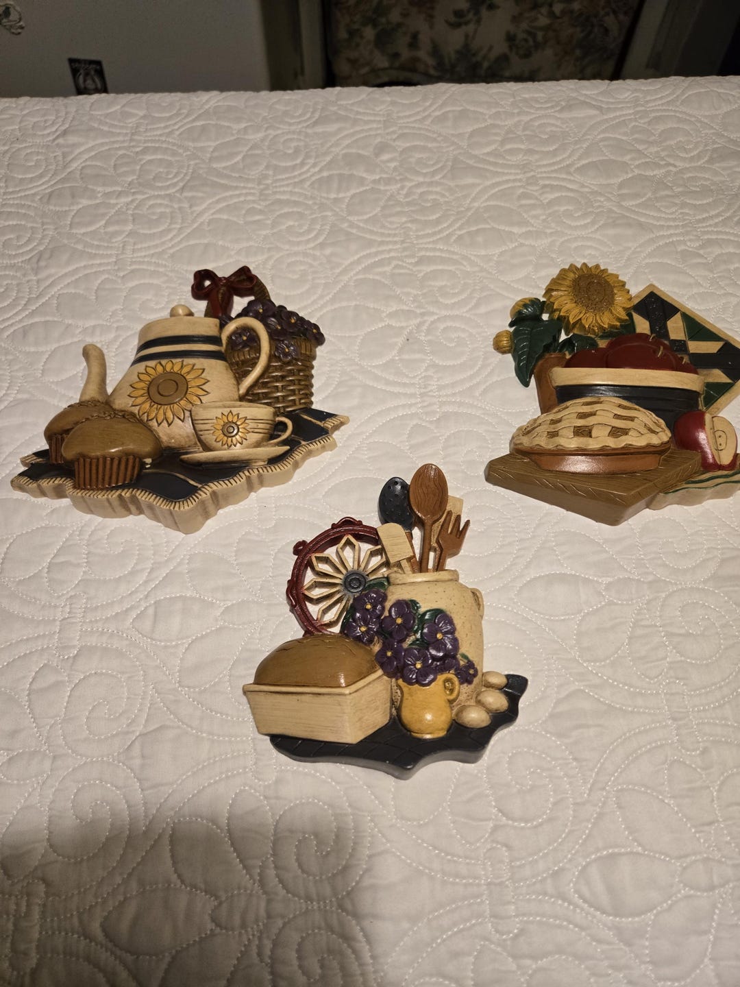 Vintage Home Interiors 1997 Kitchen Wall Art 3pc Set Americana - Etsy