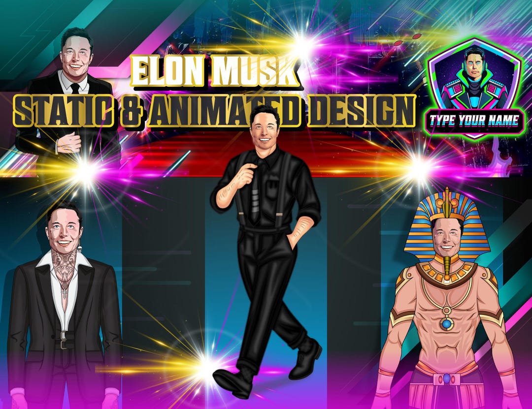 Elon Musk Vtuber Avatar | Tech CEO Stream Assets (digital Download) - Etsy