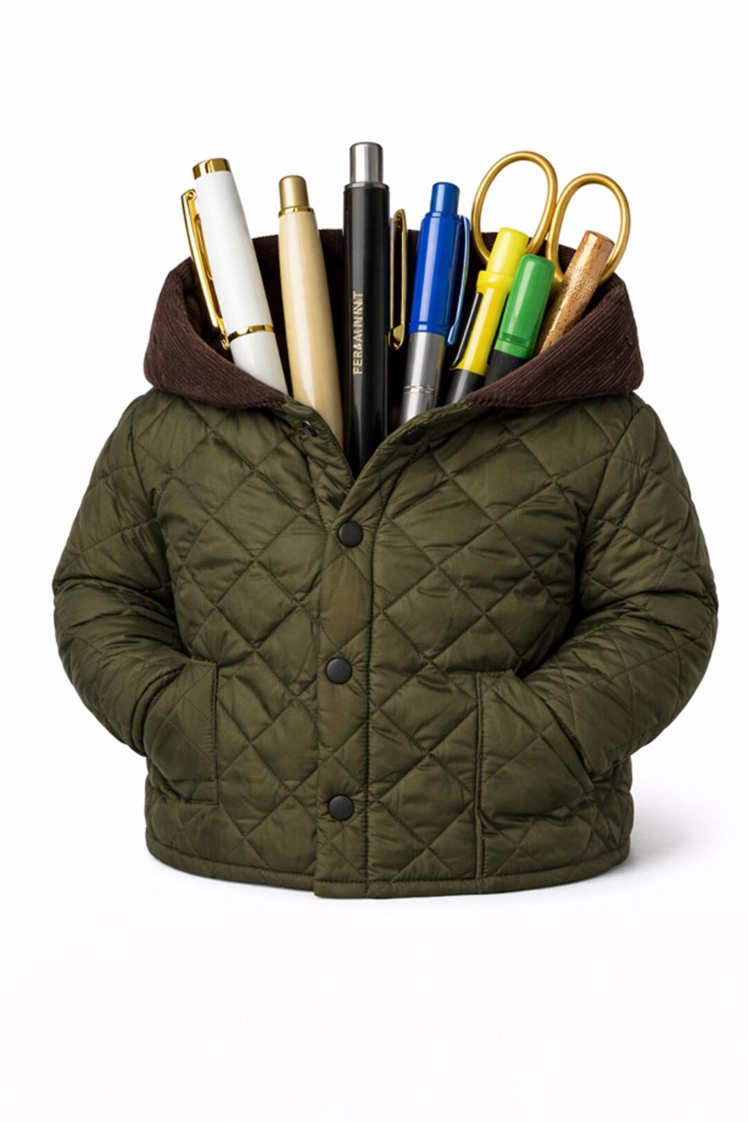Landlord Puffer Jacket Pen Holder STL, Country Style Desk Organizer ...