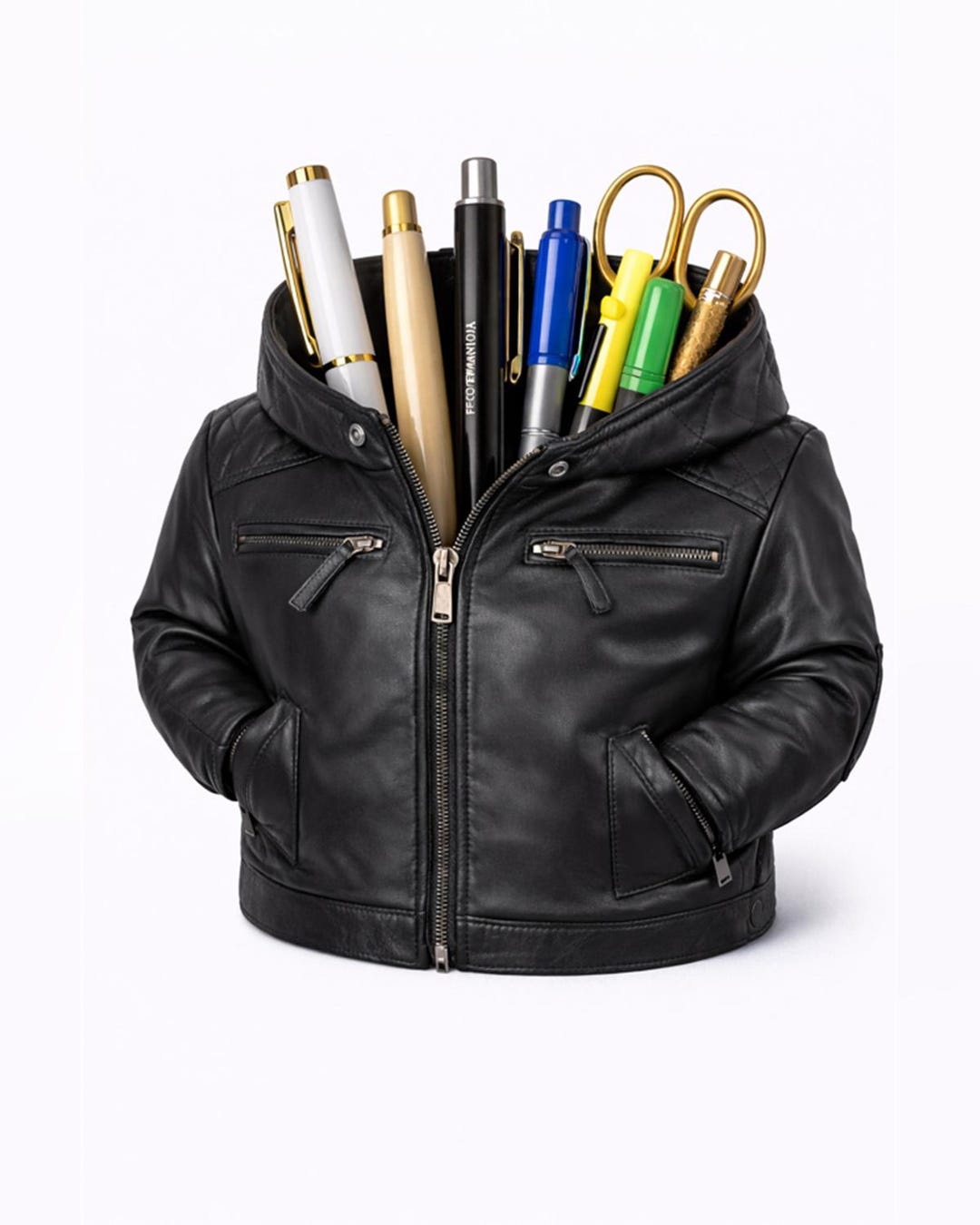 Biker Leather Jacket Pen Holder STL, Desk Organizer (digital Download ...