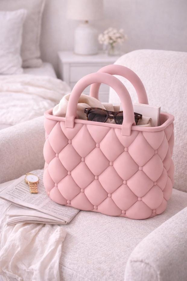 Quilted Bag Organizer STL File, 3D Print Girly Home Decor (digital ...