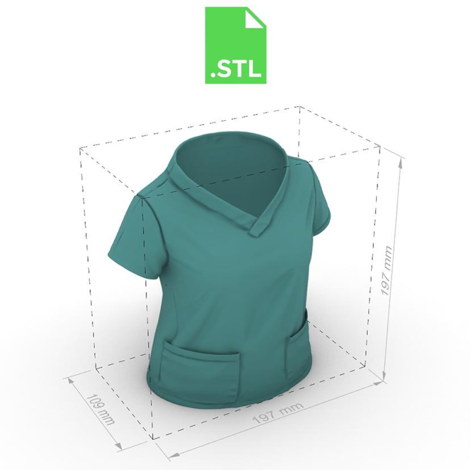 Medical Scrubs Pen Holder STL, Healthcare Desk Organizer (digital ...