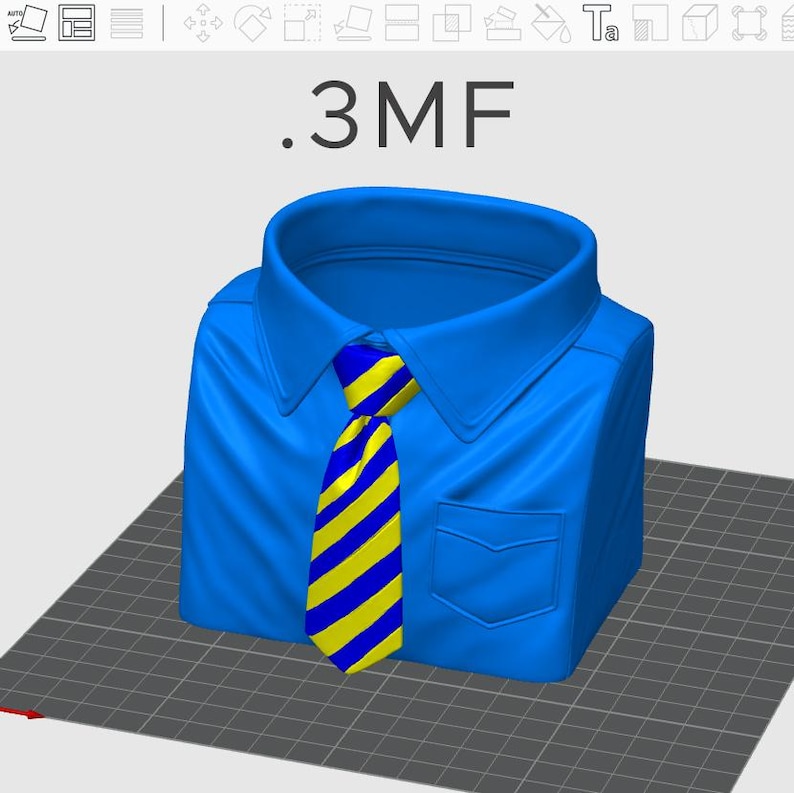 Suit & Tie Pen Holder STL and 3MF File, Father's Day Desk Organizer ...