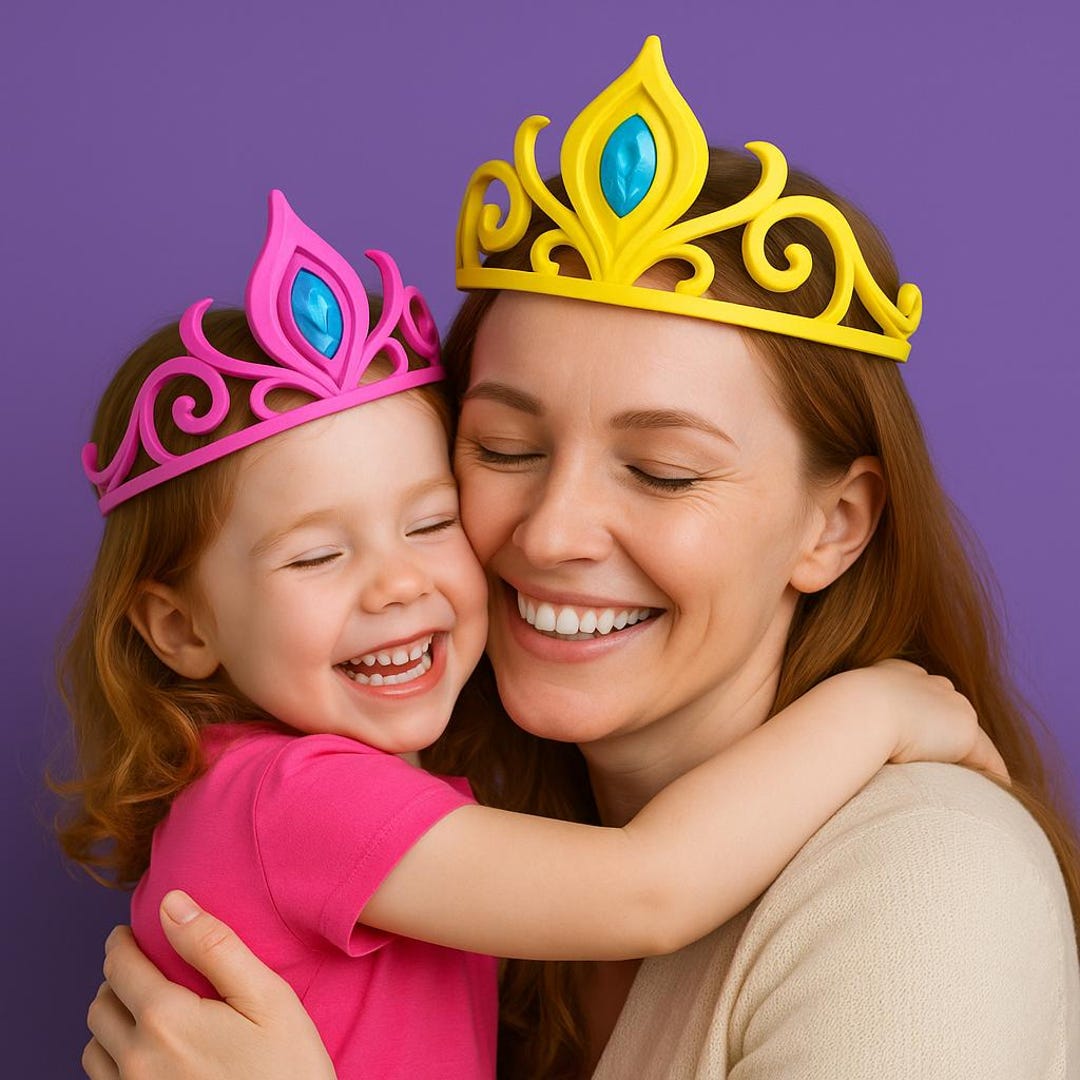 Princess and Queen Crown STL File (digital Download) - Etsy