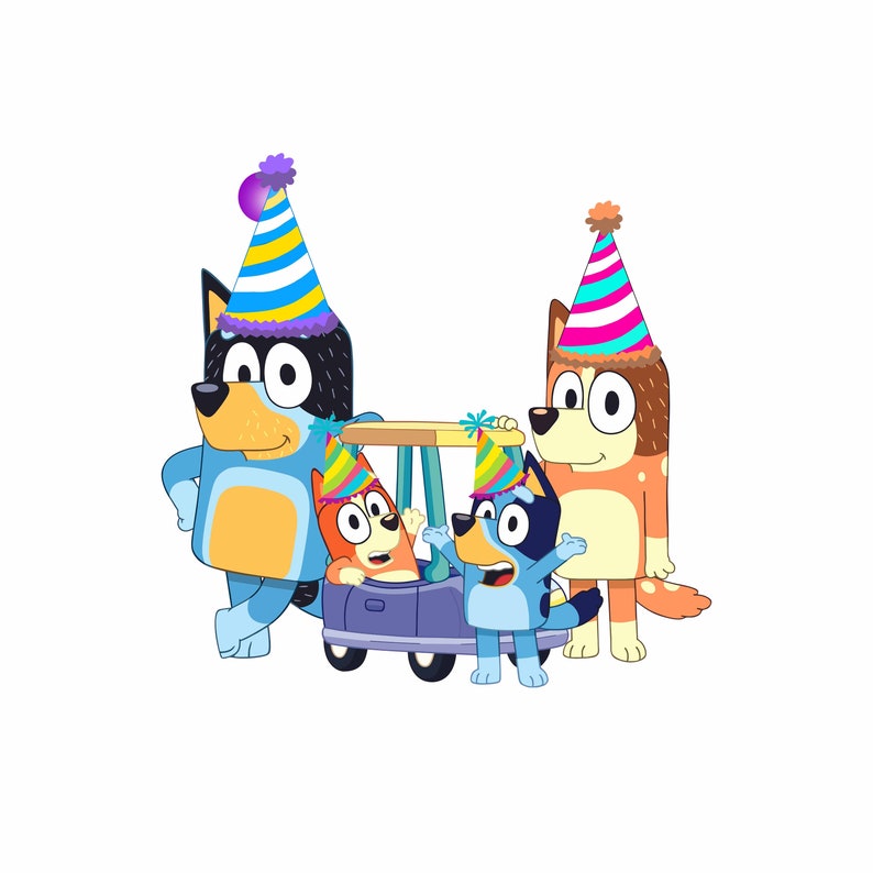 Buy Bluey Family Party Png Bluey Heeler Instant Download Png Online in ...