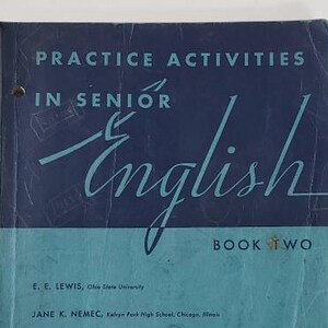 Vintage Student Workbook, Practice Activities, High School Senior ...