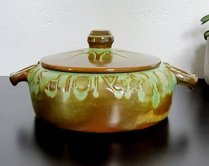 Frankoma Bean Pot, Frankoma Wagon Wheels & Horseshoe Handles, Prairie ...