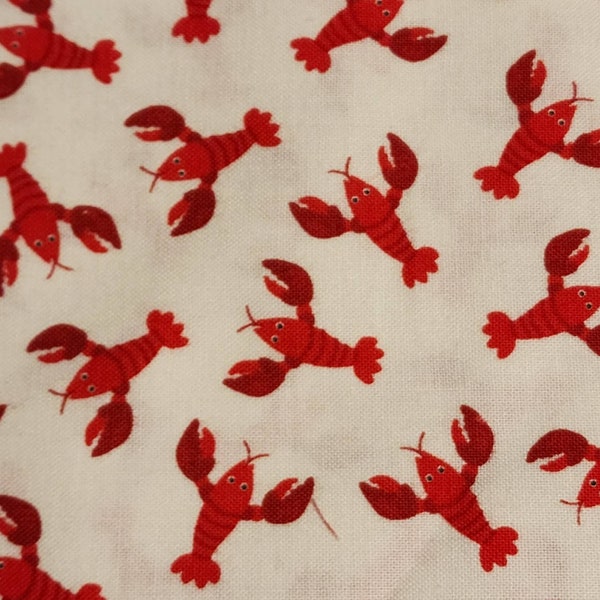 Lobster Print Fabric - Etsy