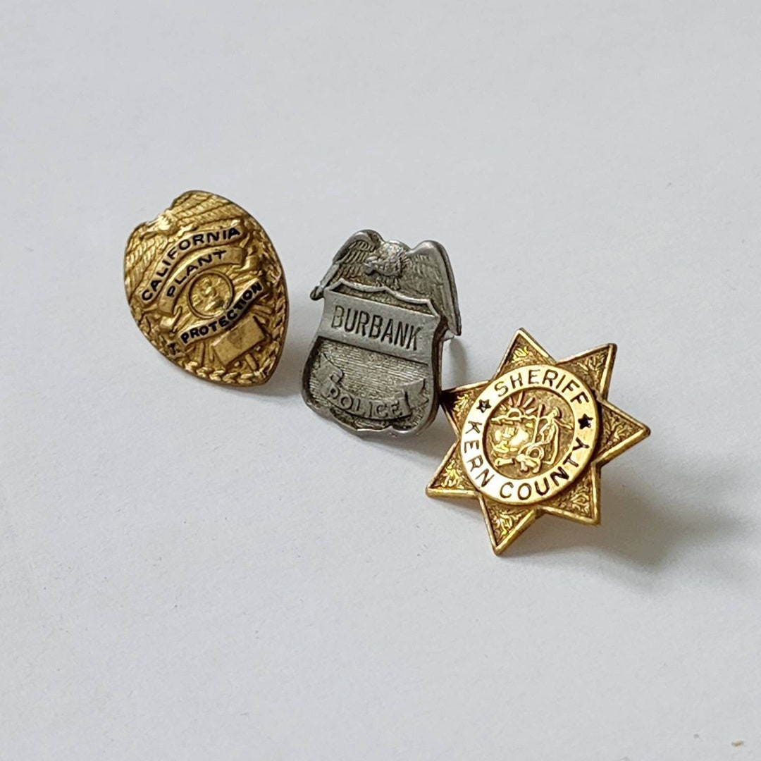 Burbank Security Badge California Plant Protection CA Lapel - Etsy