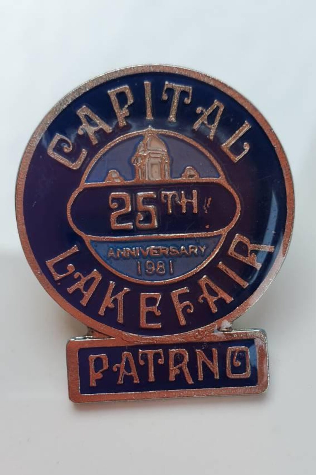 Capital Lakefair Patron Lapel Pin 1981 25th Anniversary - Etsy